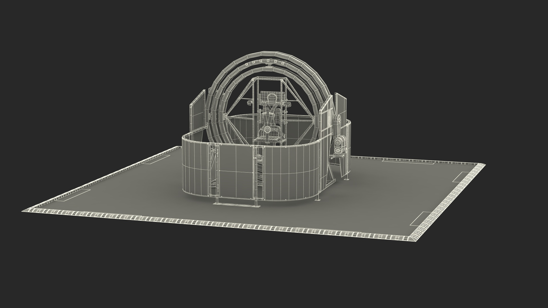 Multi Axis Astronaut Simulator Model - TurboSquid 2156948