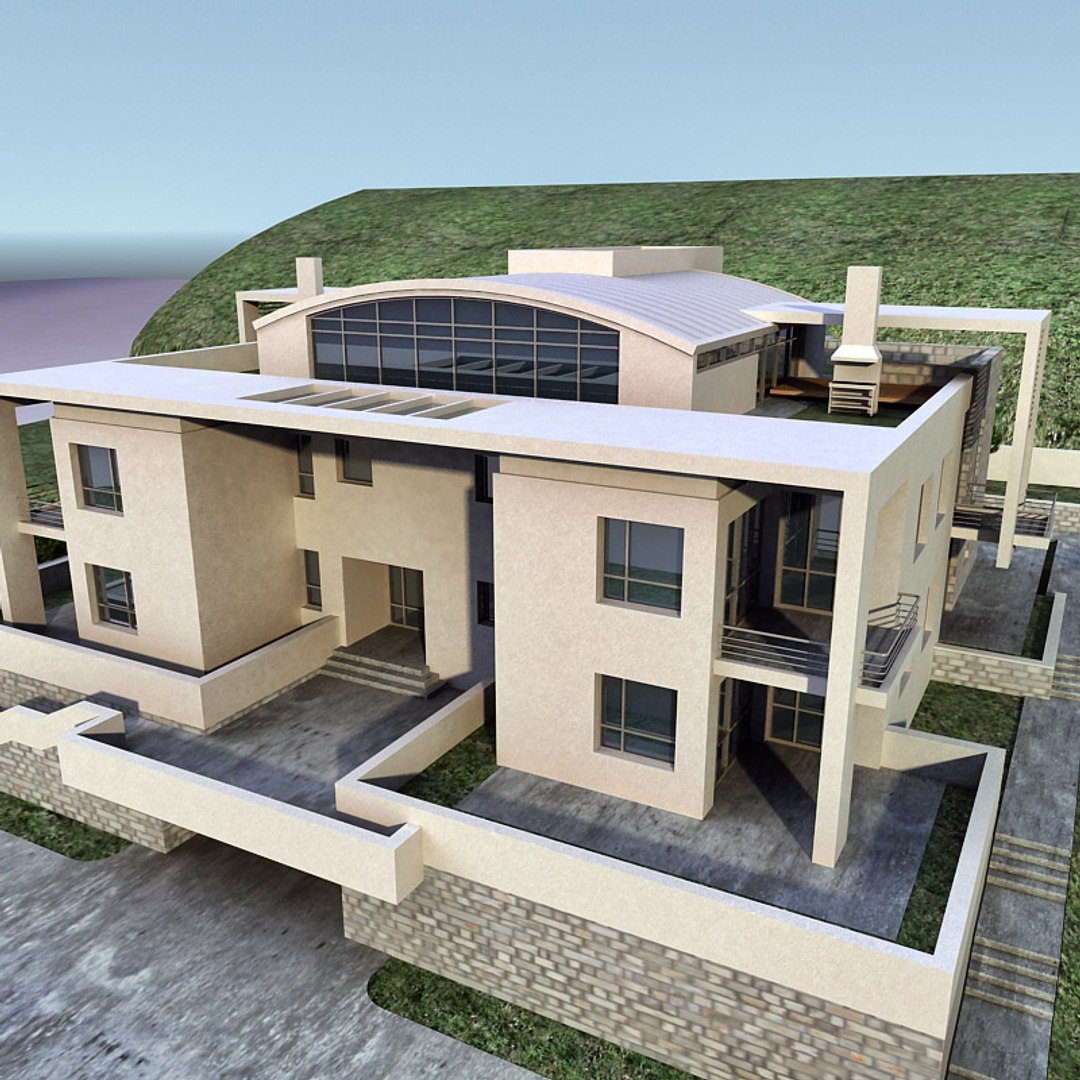 residential building 3d 3ds