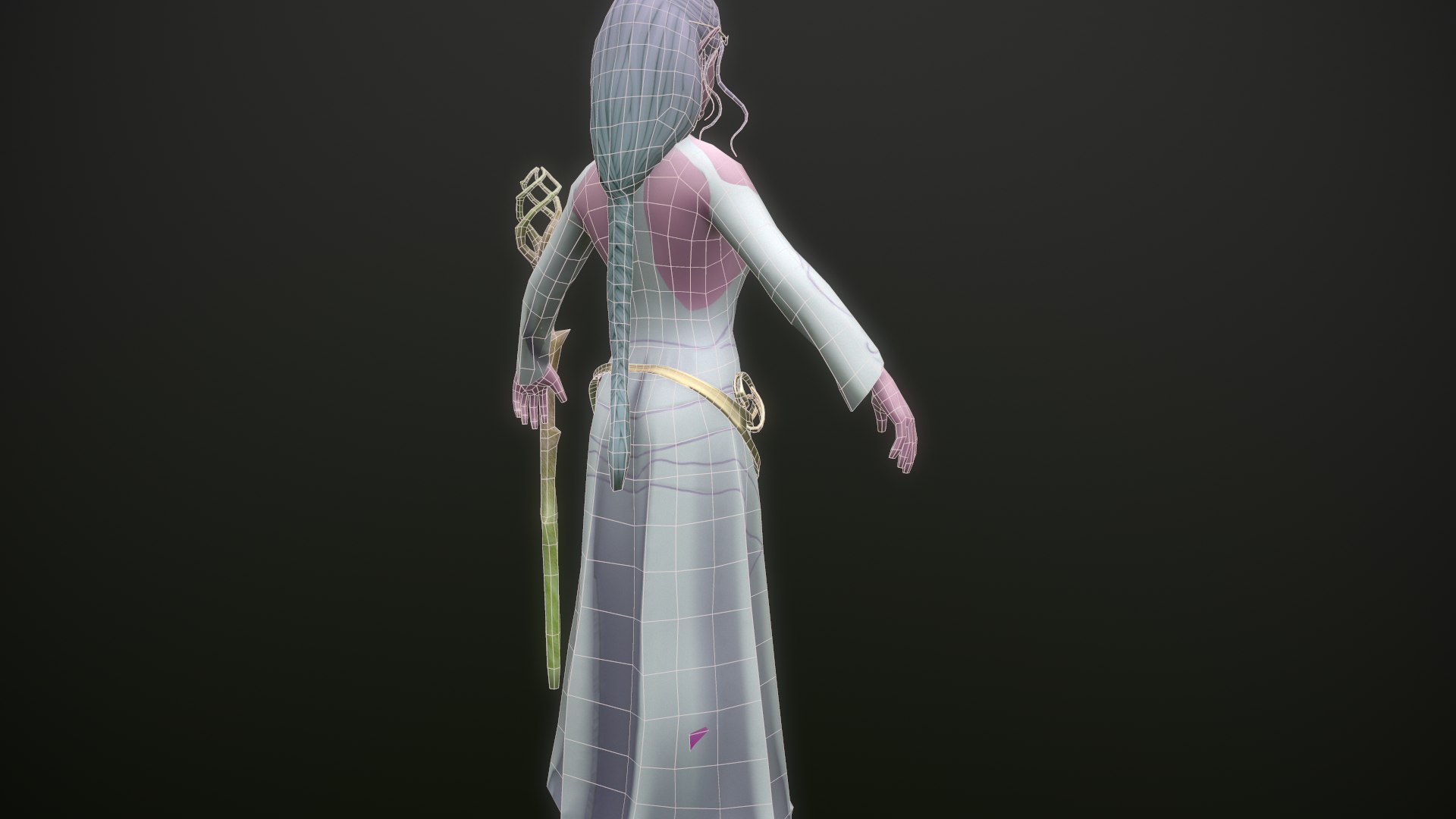Female Game Character 3.2 Elf God - Low Poly 3D Model - TurboSquid 2127647