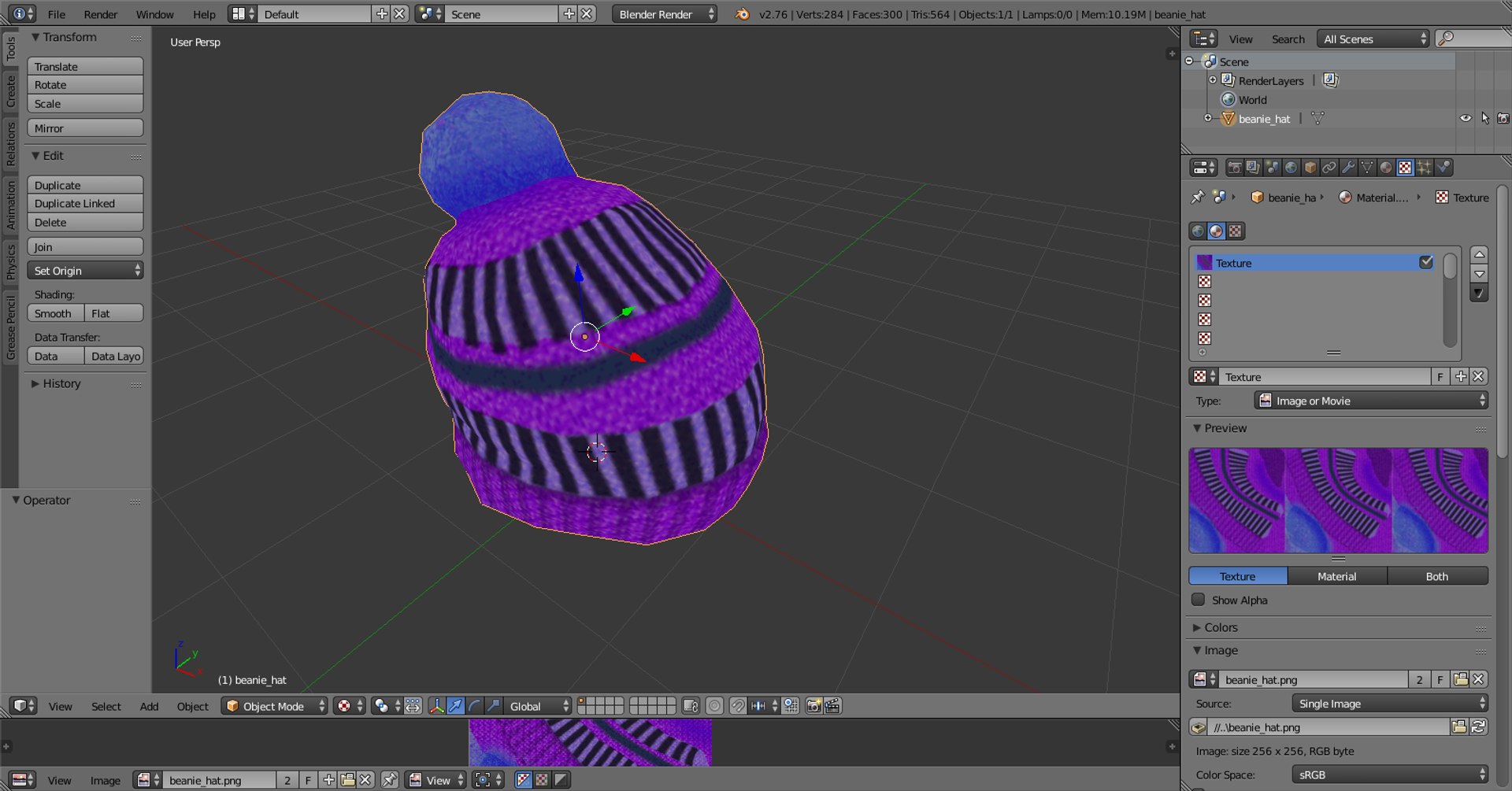 3d beanie hat