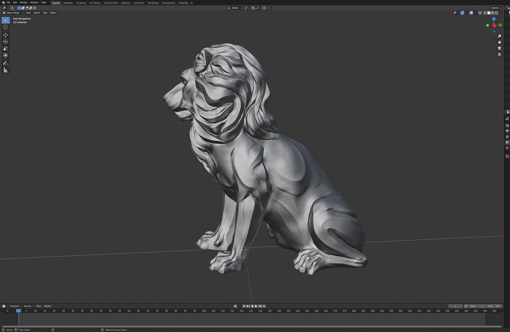 Stylized Sitting Lion 3d Print Model 3D Model - TurboSquid 2376672