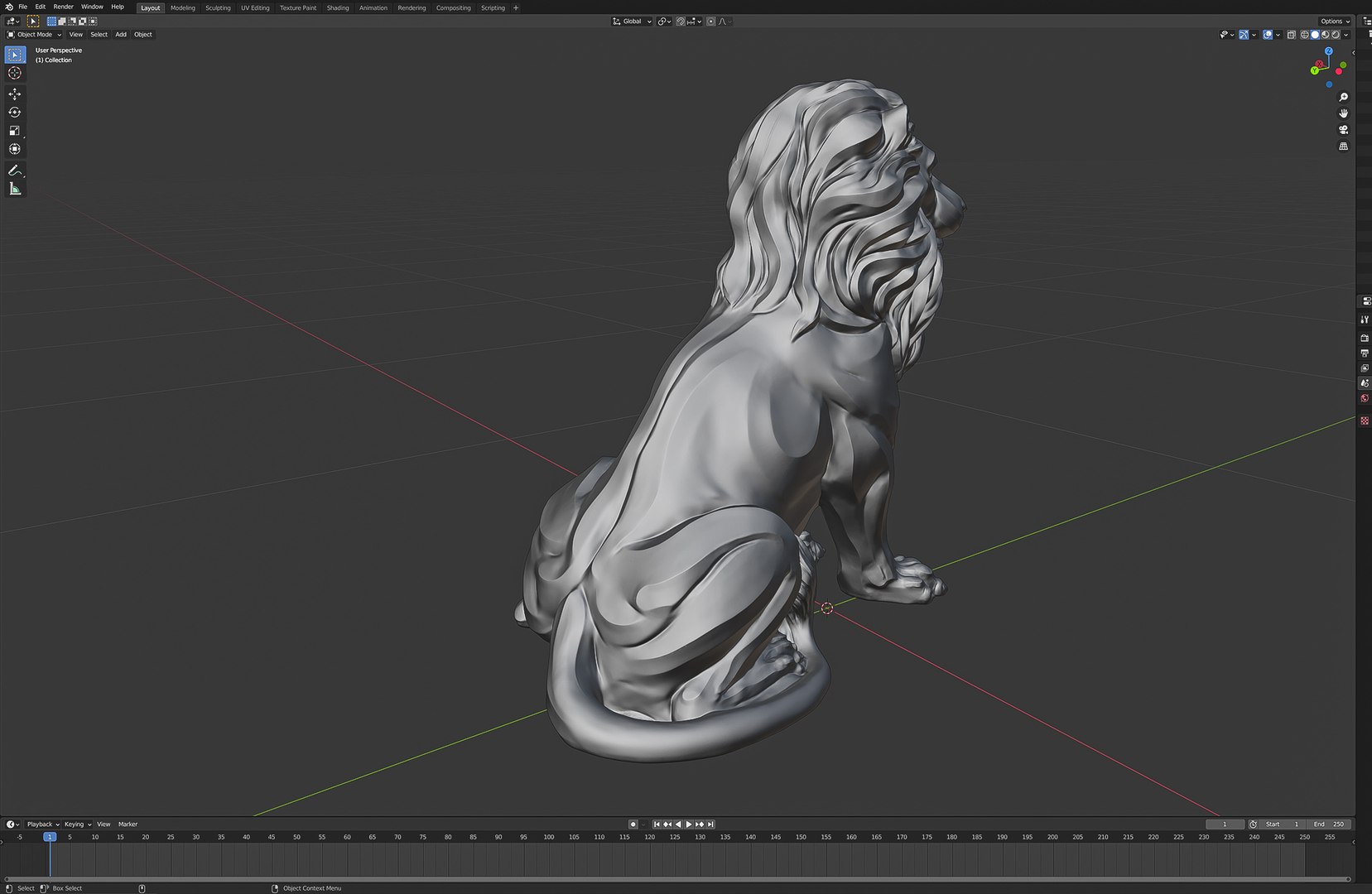 Stylized Sitting Lion 3d Print Model 3D Model - TurboSquid 2376672