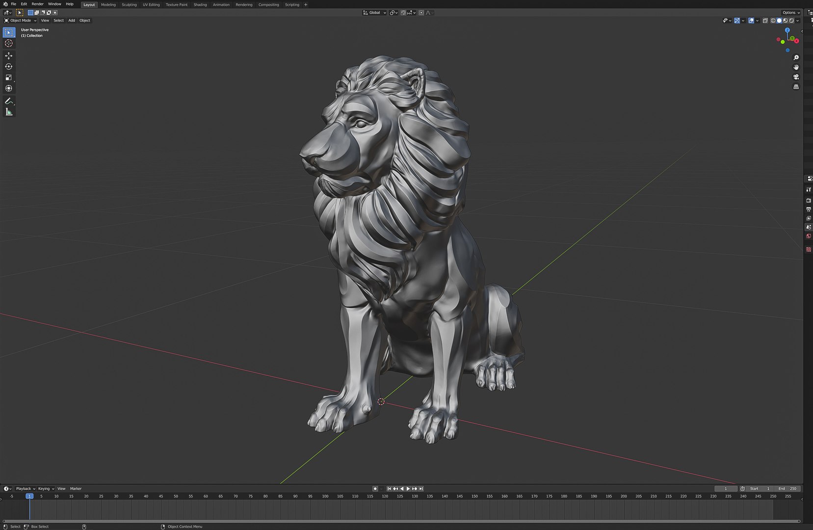 Stylized Sitting Lion 3d Print Model 3D Model - TurboSquid 2376672