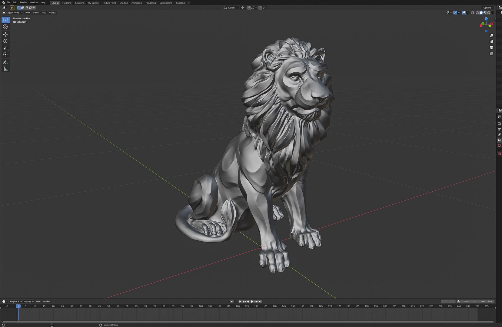 Stylized Sitting Lion 3d Print Model 3D Model - TurboSquid 2376672
