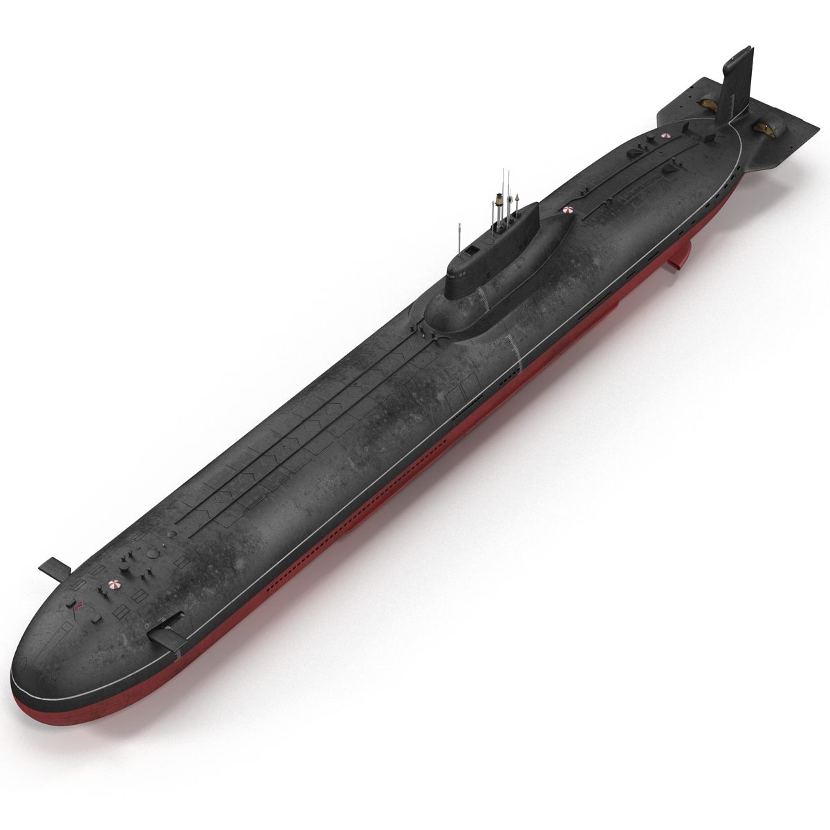 typhoon class submarine 3d max