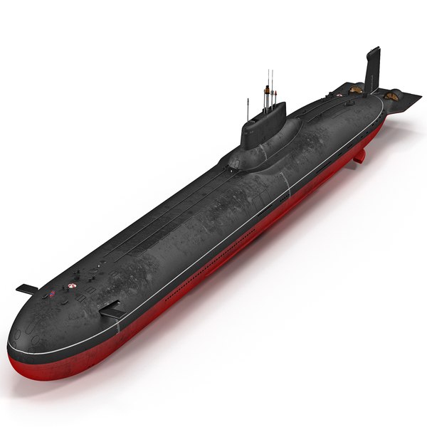 typhoon class submarine 3d max