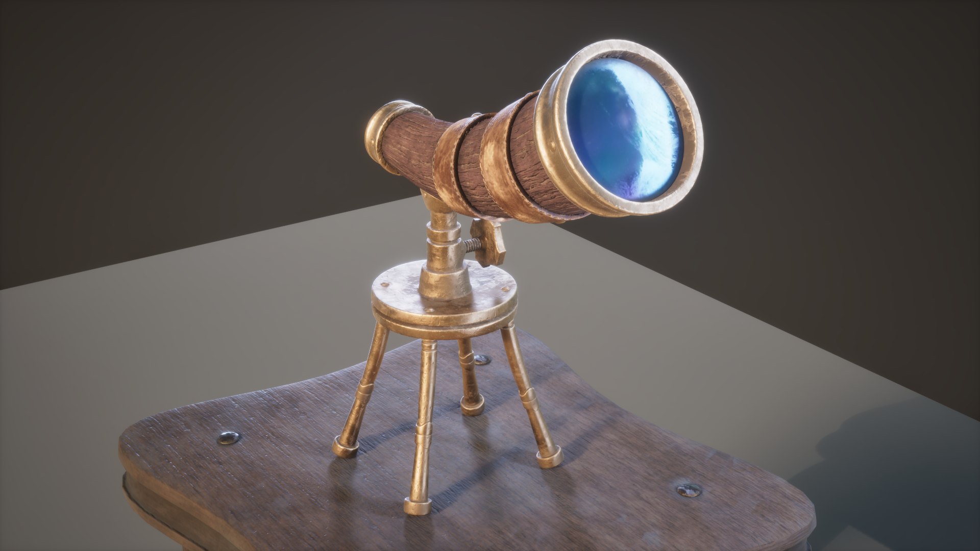 Stylized Telescope - PBR 3D Model - TurboSquid 2271424