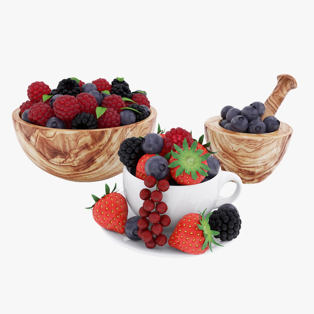 modelo 3d Berries Collection - TurboSquid 1901581