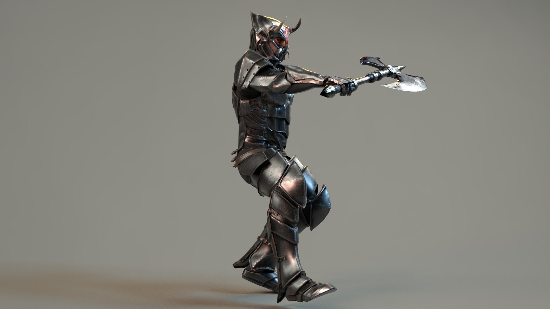 3D Warrior Heavy Dark Knight Model - TurboSquid 1722285