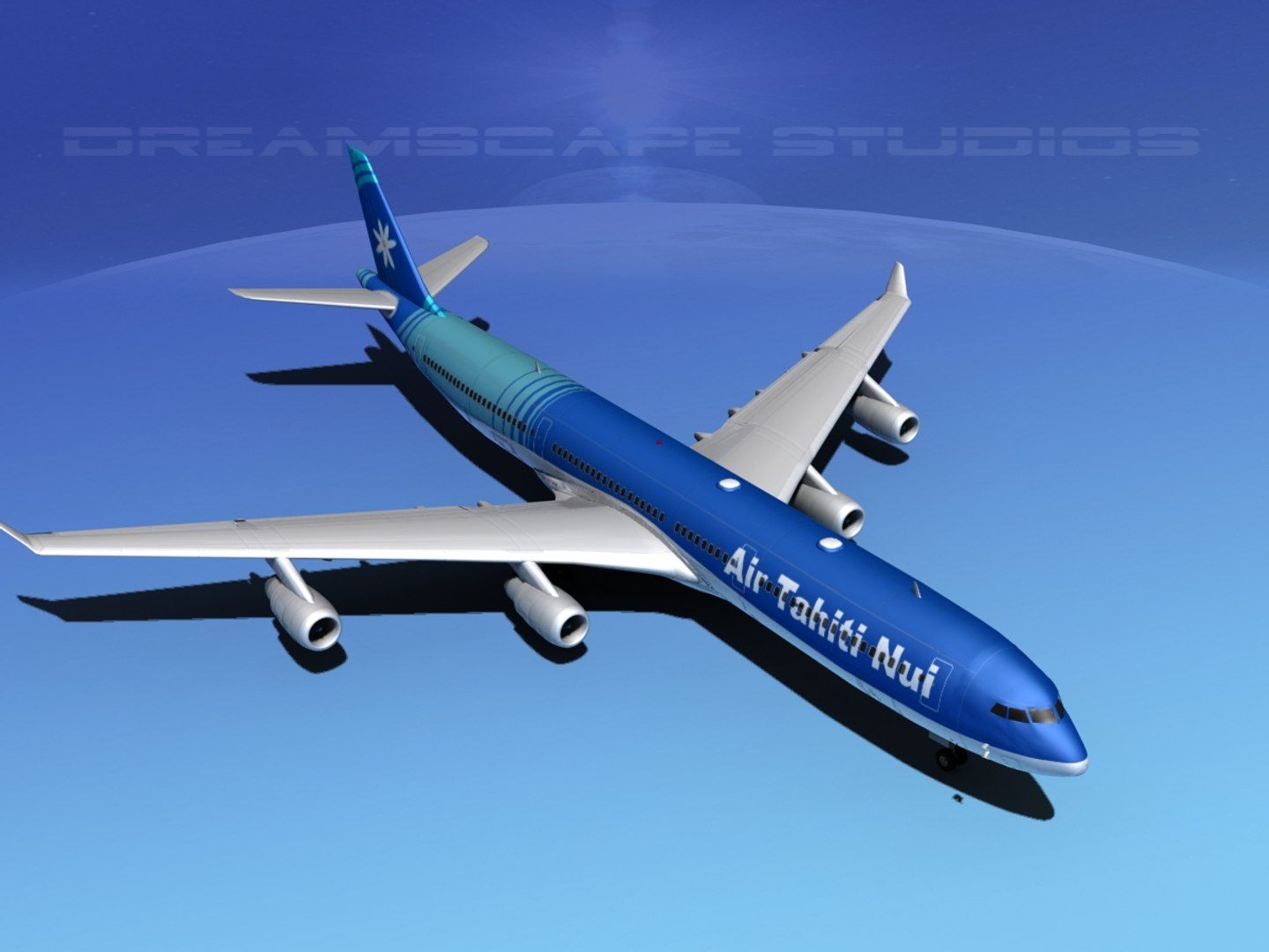 Airline A340-600 Airbus A340 3d Dwg