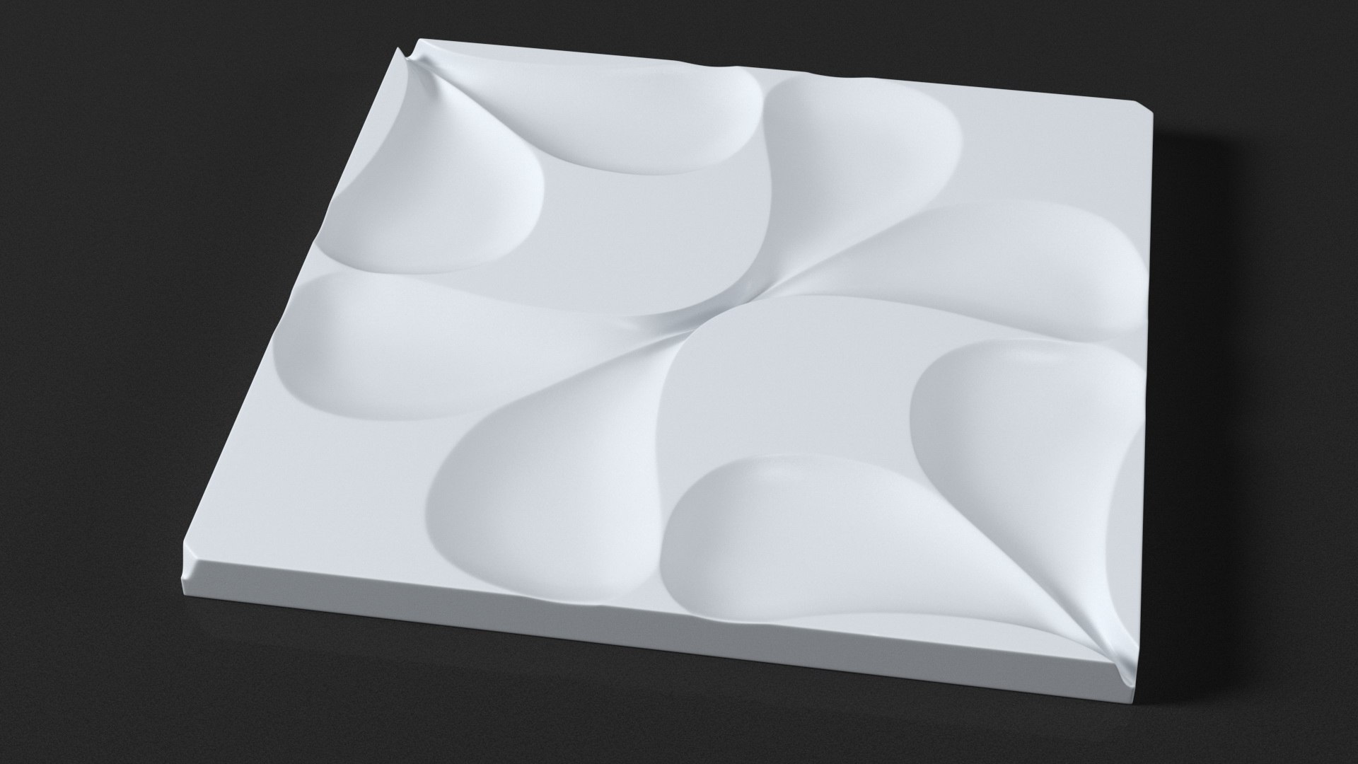 3D Wall Panel Drops Ceramic 3D Model - TurboSquid 1907957