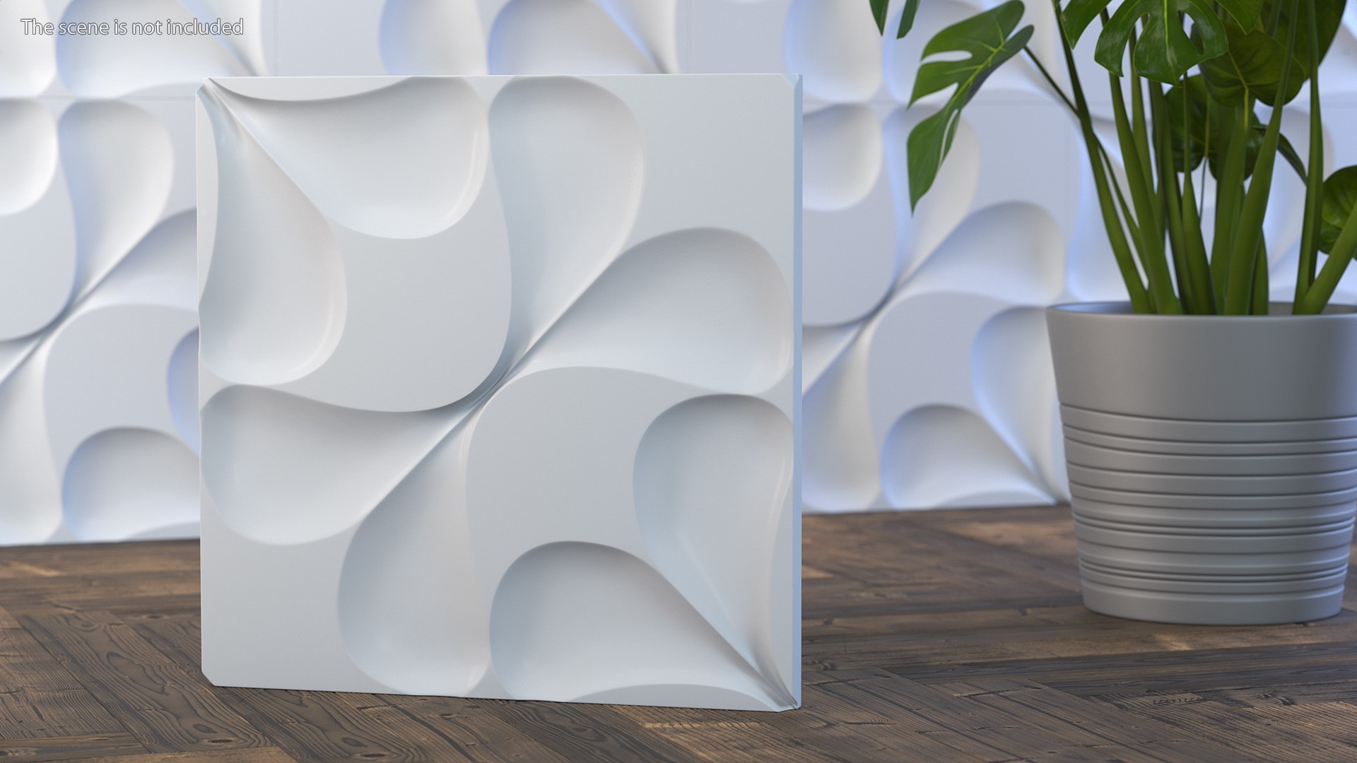 3D Wall Panel Drops Ceramic 3D Model - TurboSquid 1907957