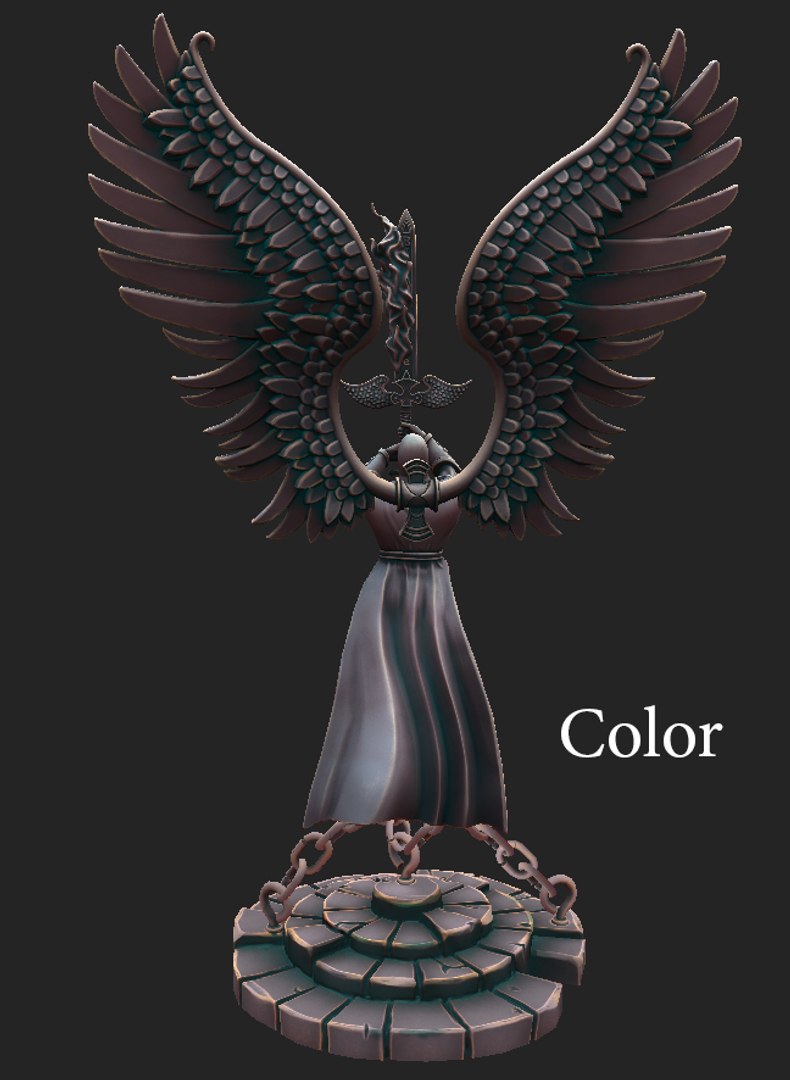 3D Model Statue Archangel - TurboSquid 1523077