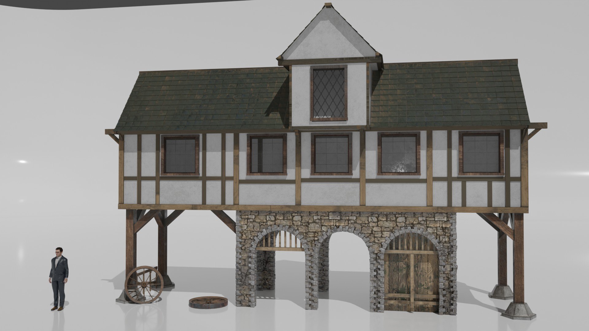 Medieval Building Model - TurboSquid 2412247