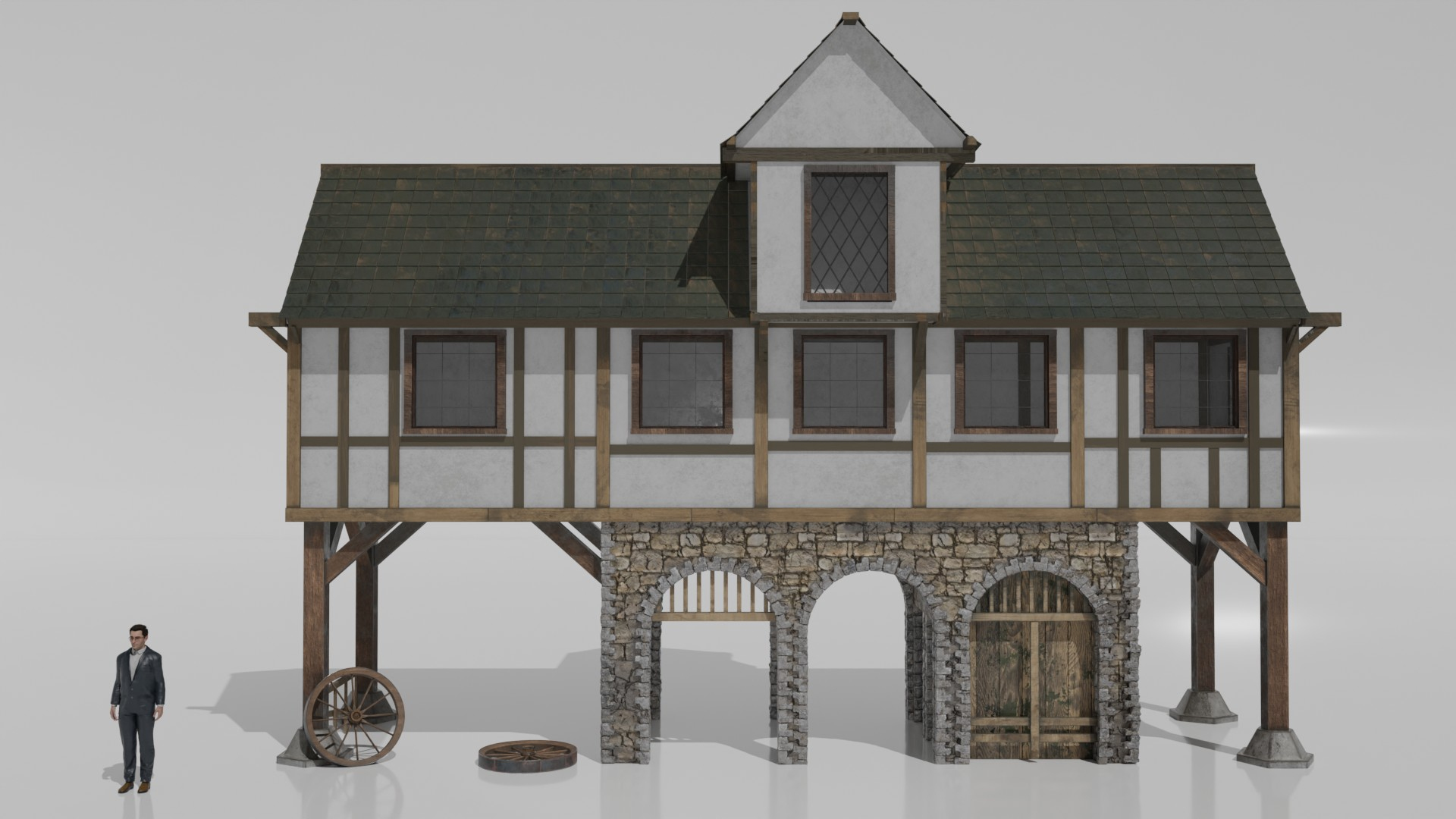Medieval Building Model - TurboSquid 2412247