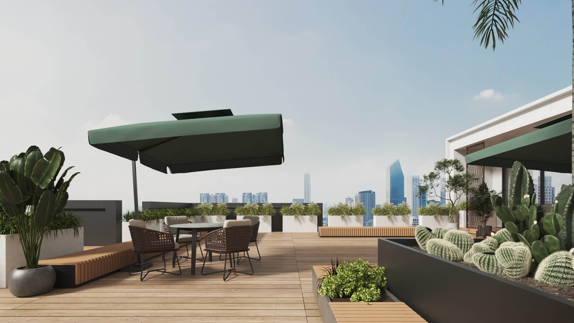 3D Modern Dining Terrace Model - TurboSquid 2244871