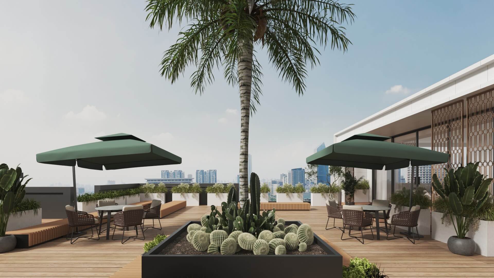 3D Modern Dining Terrace Model - TurboSquid 2244871