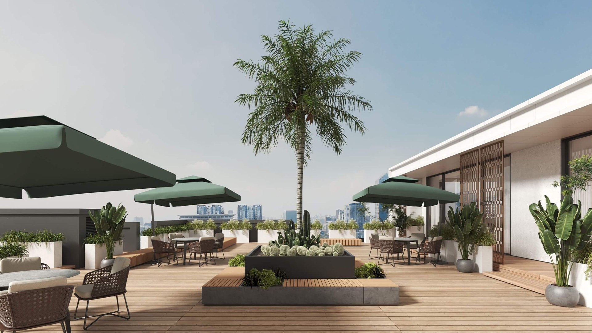 3D Modern Dining Terrace Model - TurboSquid 2244871