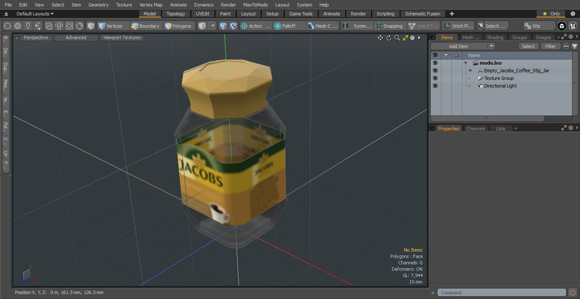 3D Empty Jacobs Coffee 95g Jar Model - TurboSquid 2143059