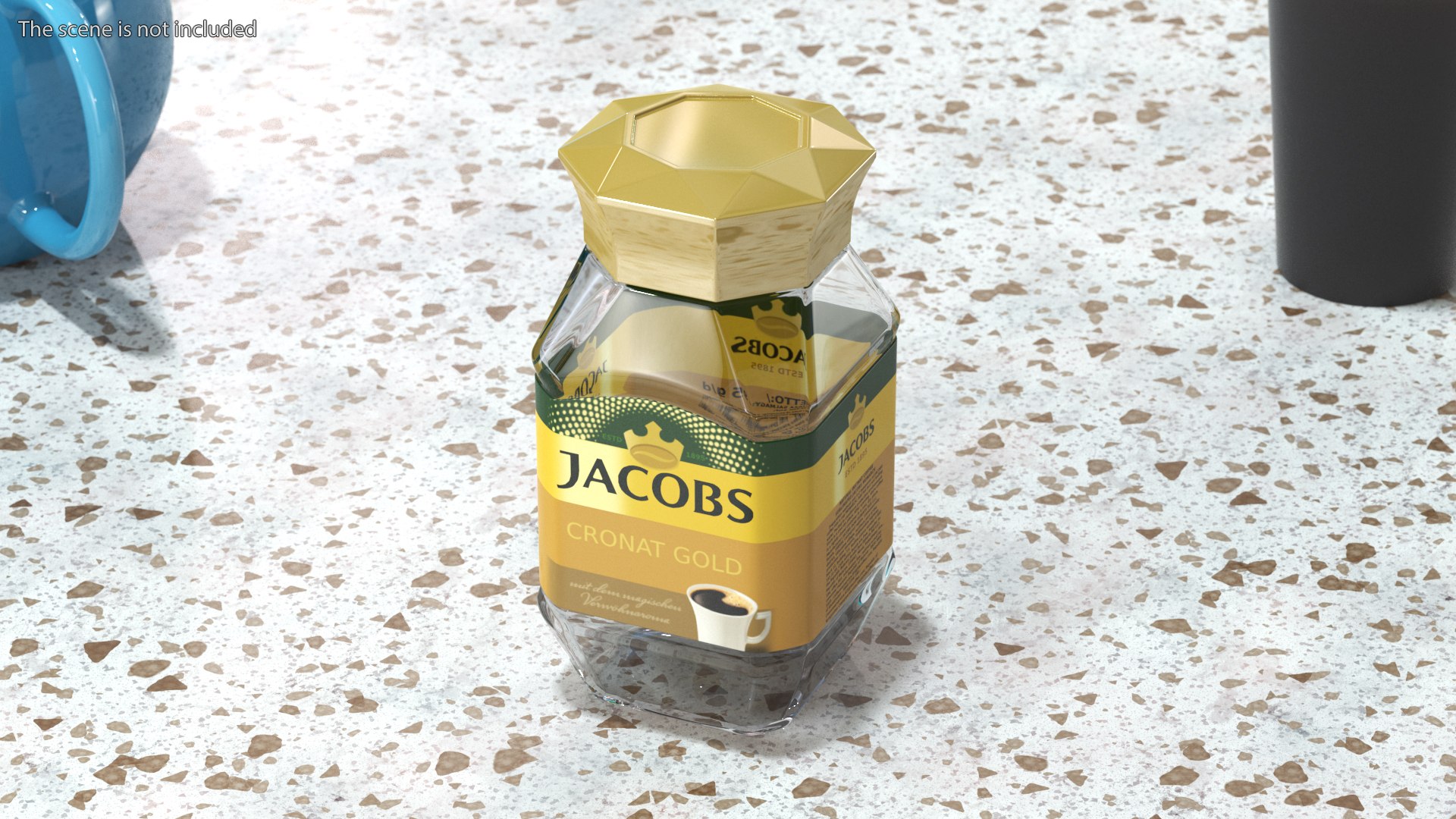 3D Empty Jacobs Coffee 95g Jar Model - TurboSquid 2143059