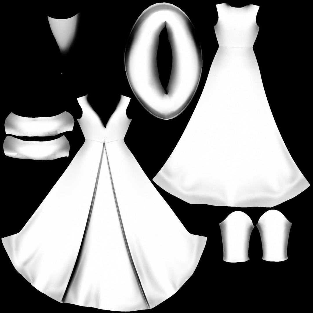 3D Model Long Gown Coat - TurboSquid 1920183