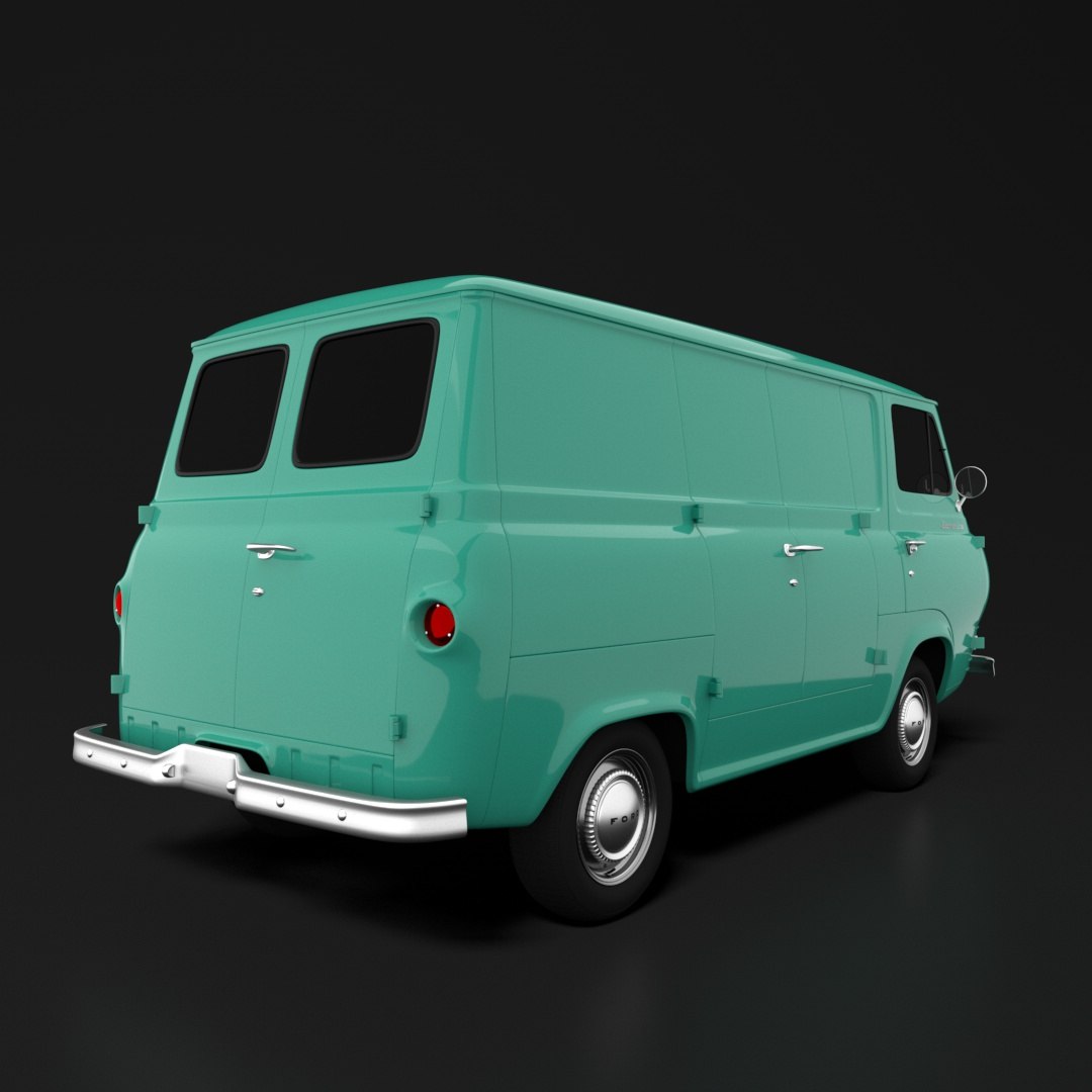 3D Ford Econoline Panel Van Model - TurboSquid 2330184
