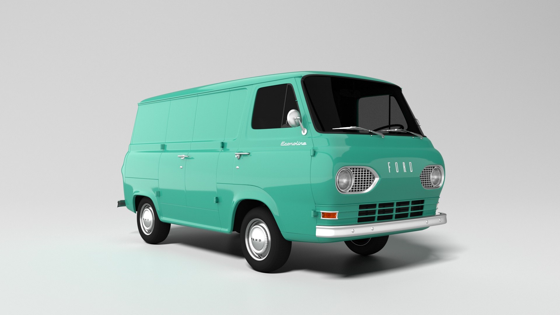 3D Ford Econoline Panel Van Model - TurboSquid 2330184