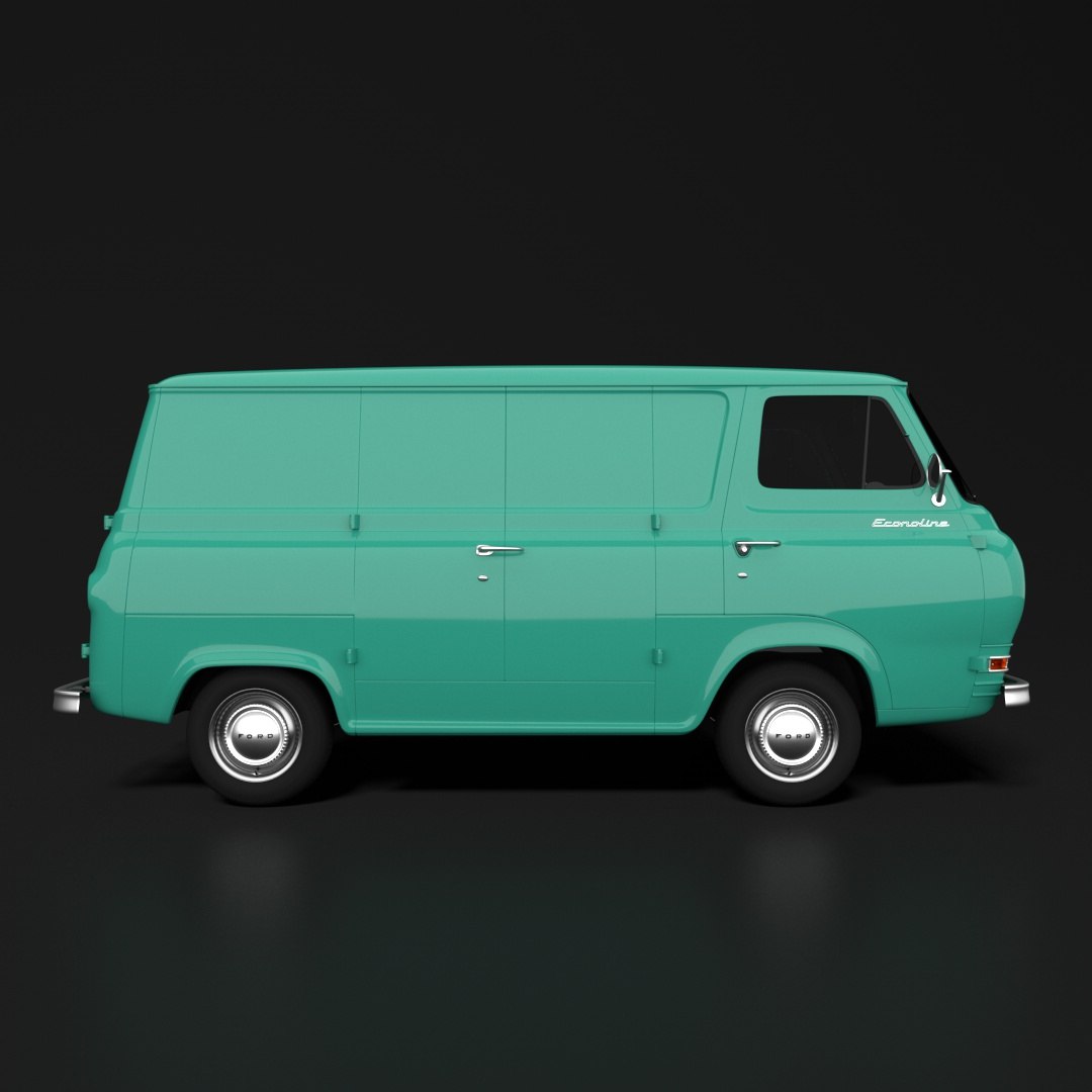 3D Ford Econoline Panel Van Model - TurboSquid 2330184