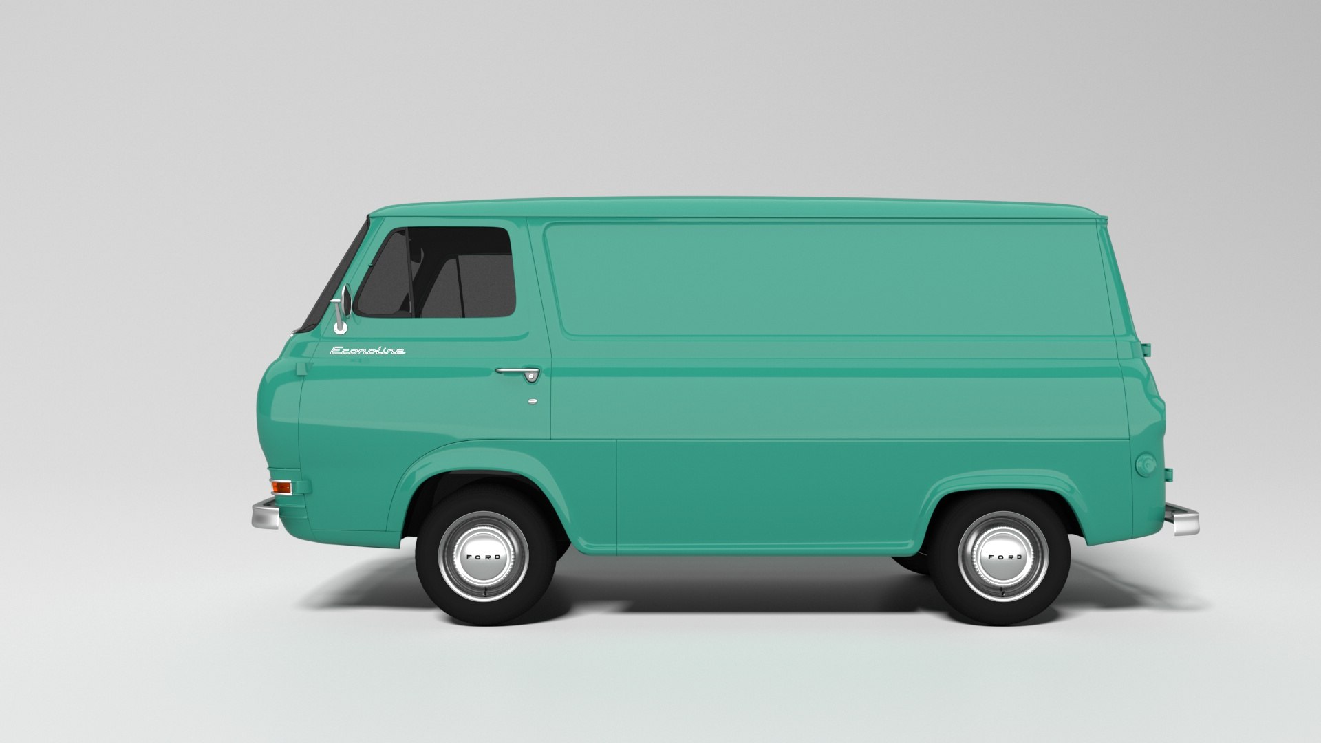 3D Ford Econoline Panel Van Model - TurboSquid 2330184