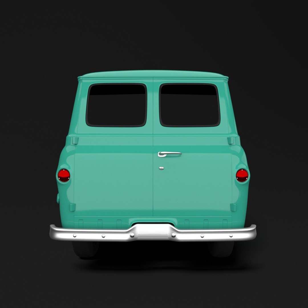 3D Ford Econoline Panel Van Model - TurboSquid 2330184