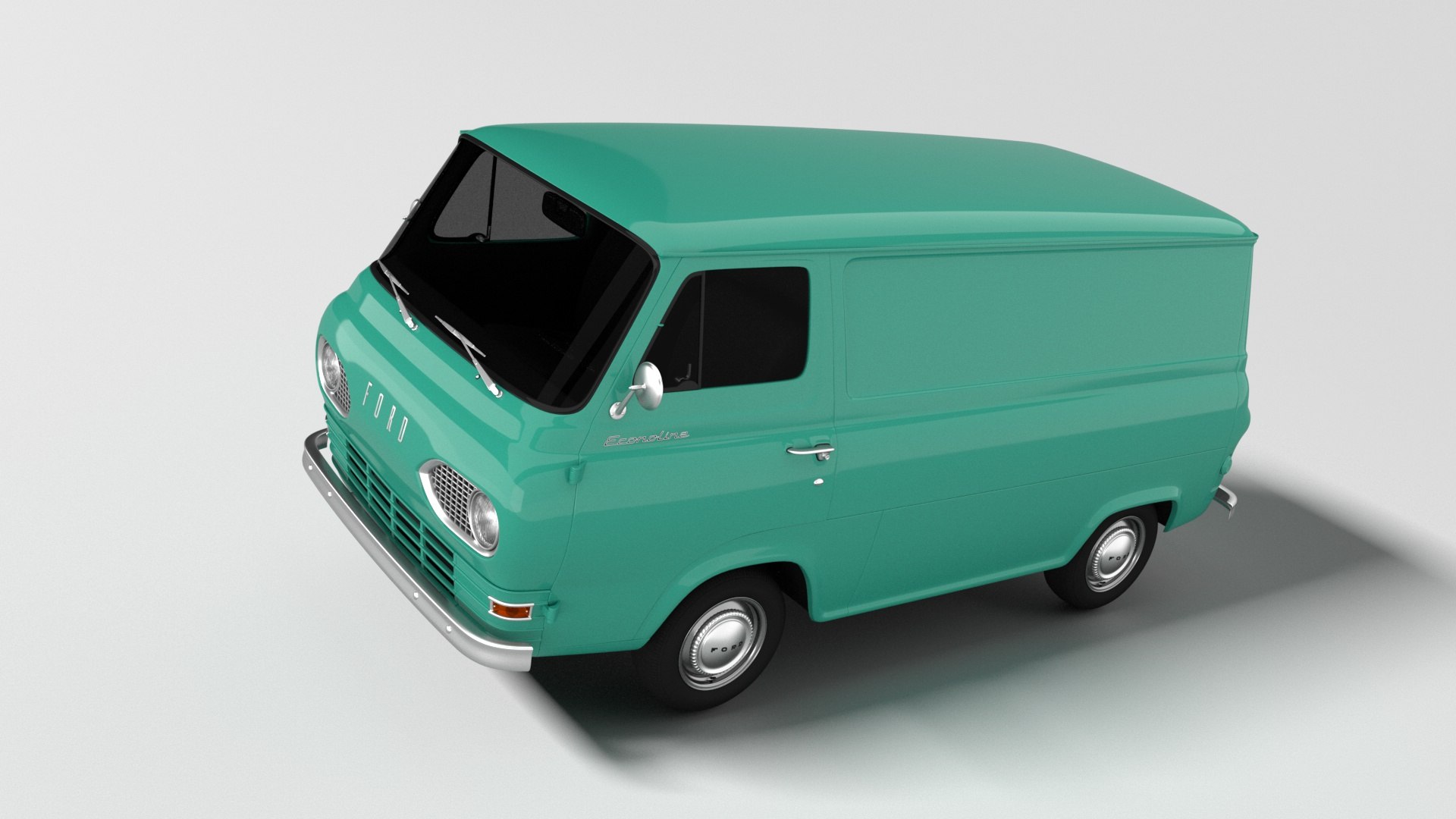 3D Ford Econoline Panel Van Model - TurboSquid 2330184