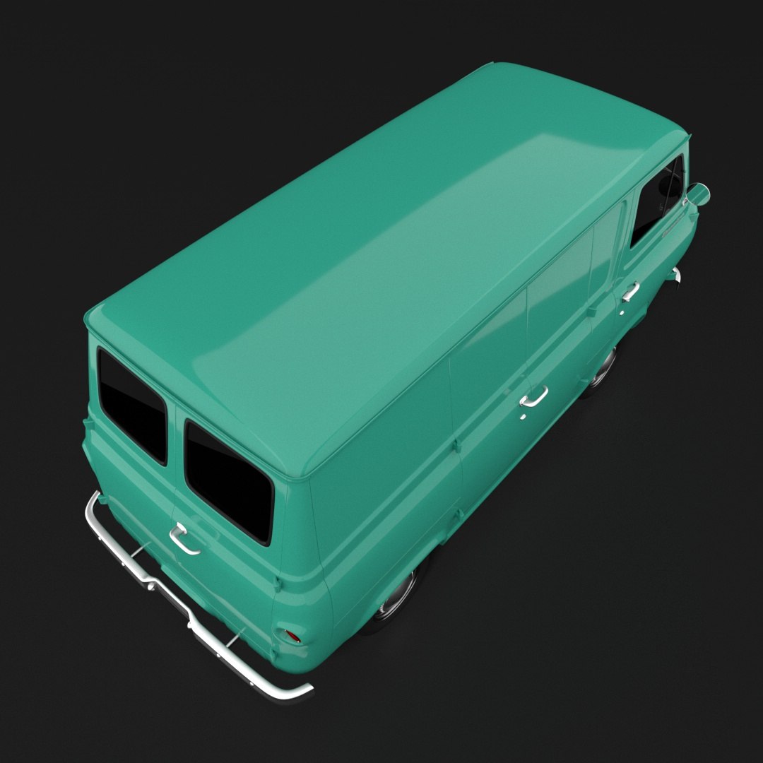 3D Ford Econoline Panel Van Model - TurboSquid 2330184