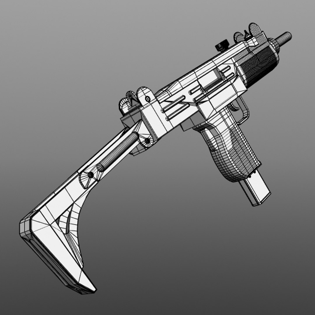 3d Model Uzi Sub-machine Gun