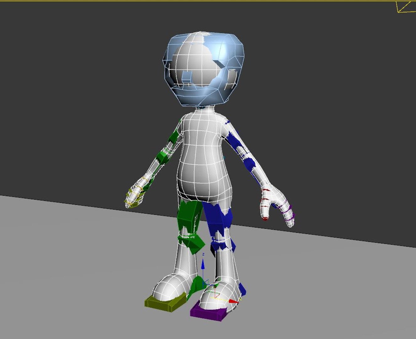 Character Rigged Version Biped 3d Model