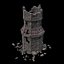 RUINED MAGE WIZARD TOWER ANCIENT MAGIC TURRET CASTLE RUINS AAA 3D Model ...