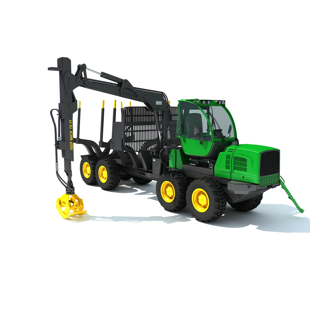 Forwarder Forestry Vehicle 3d 3ds