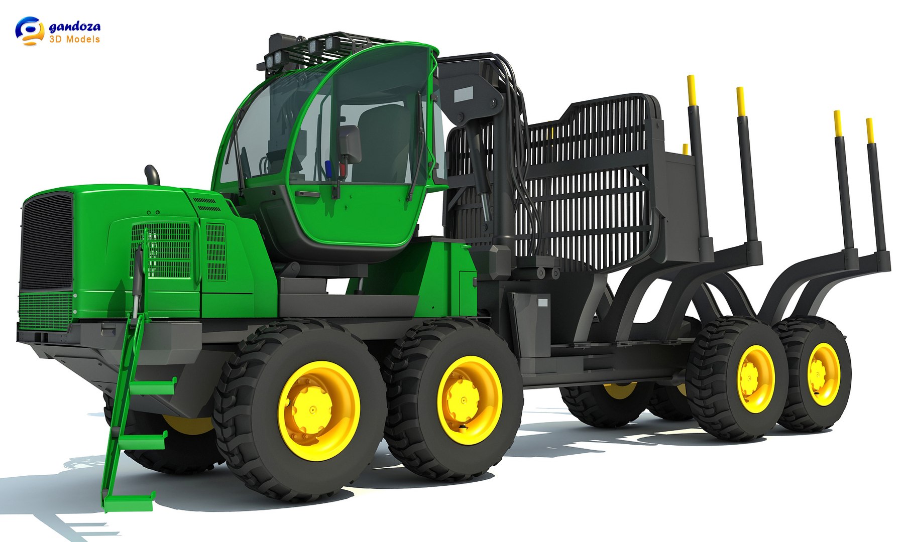 Forwarder Forestry Vehicle 3d 3ds