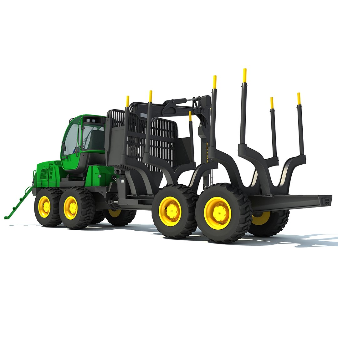 Forwarder Forestry Vehicle 3d 3ds