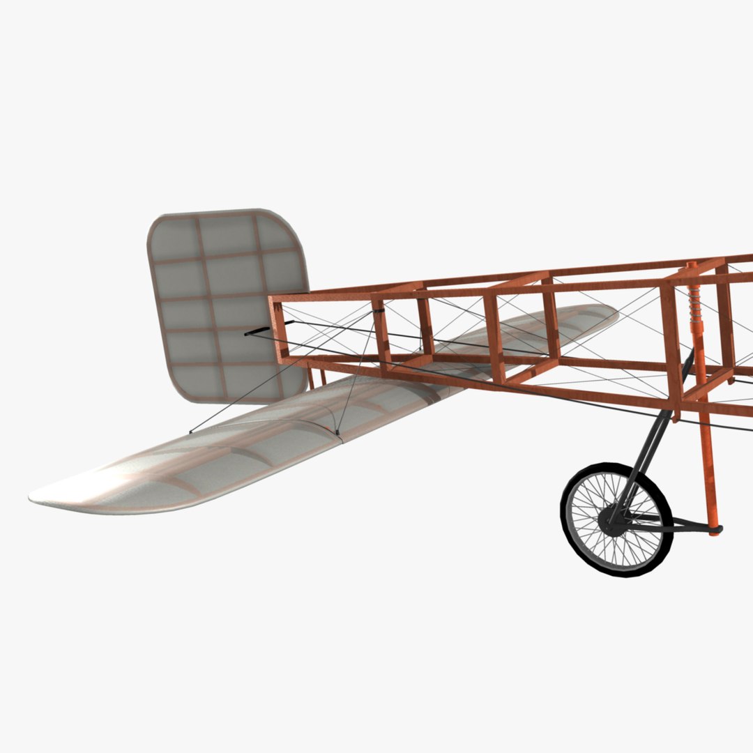 bleriot xi 3d obj