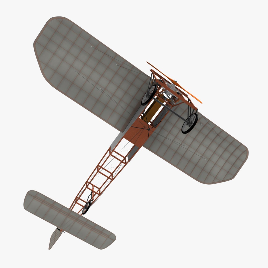 bleriot xi 3d obj