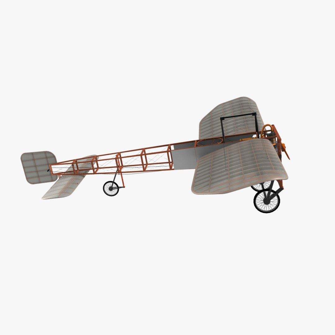 bleriot xi 3d obj