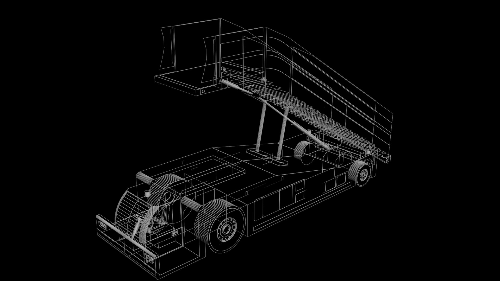 Airport Stair Vehicle 3D Model - TurboSquid 1532309