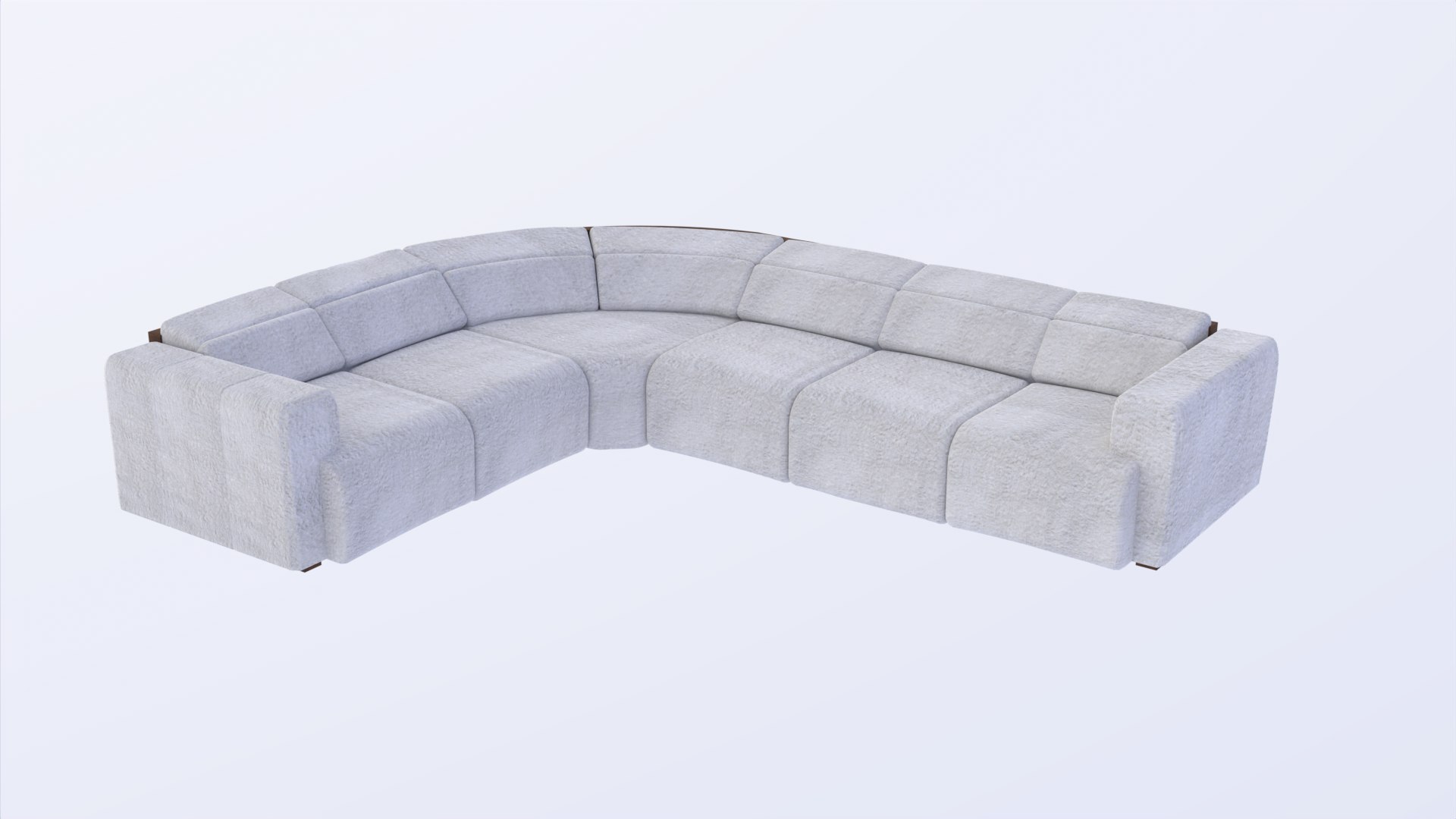 3D model Realistic Fluffy Soft Sofa 3D model - TurboSquid 2110074