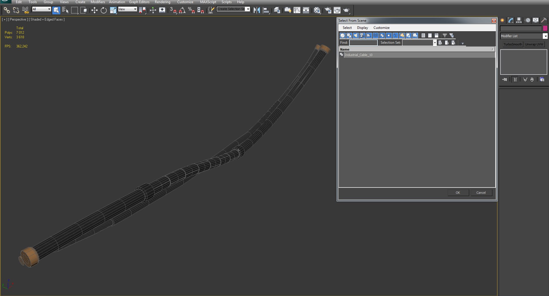 3d Model Industrial Cable 10