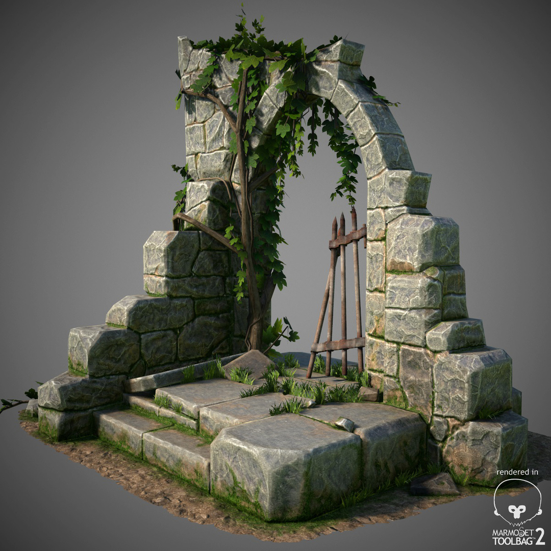 3d model arc stone