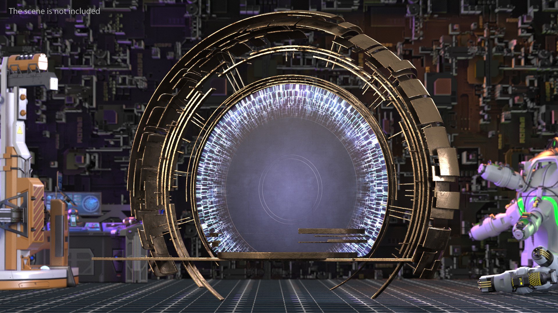 3D Circle Portal Gate Model - TurboSquid 2016273