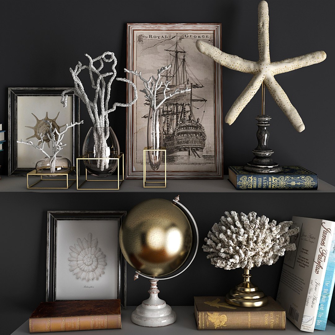 Decorative Set 16 3D Model - TurboSquid 1202829