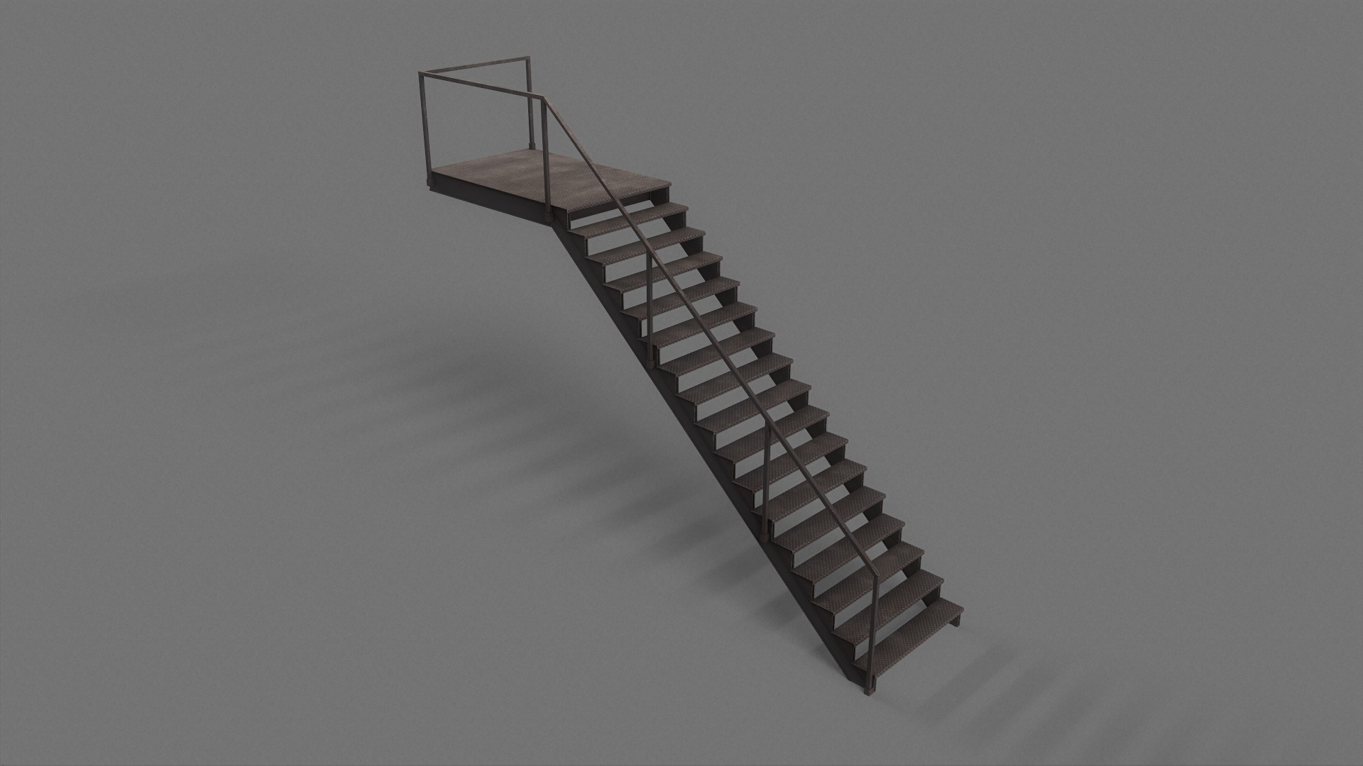 3D Industrial Stairs Low Poly Model - TurboSquid 1925393