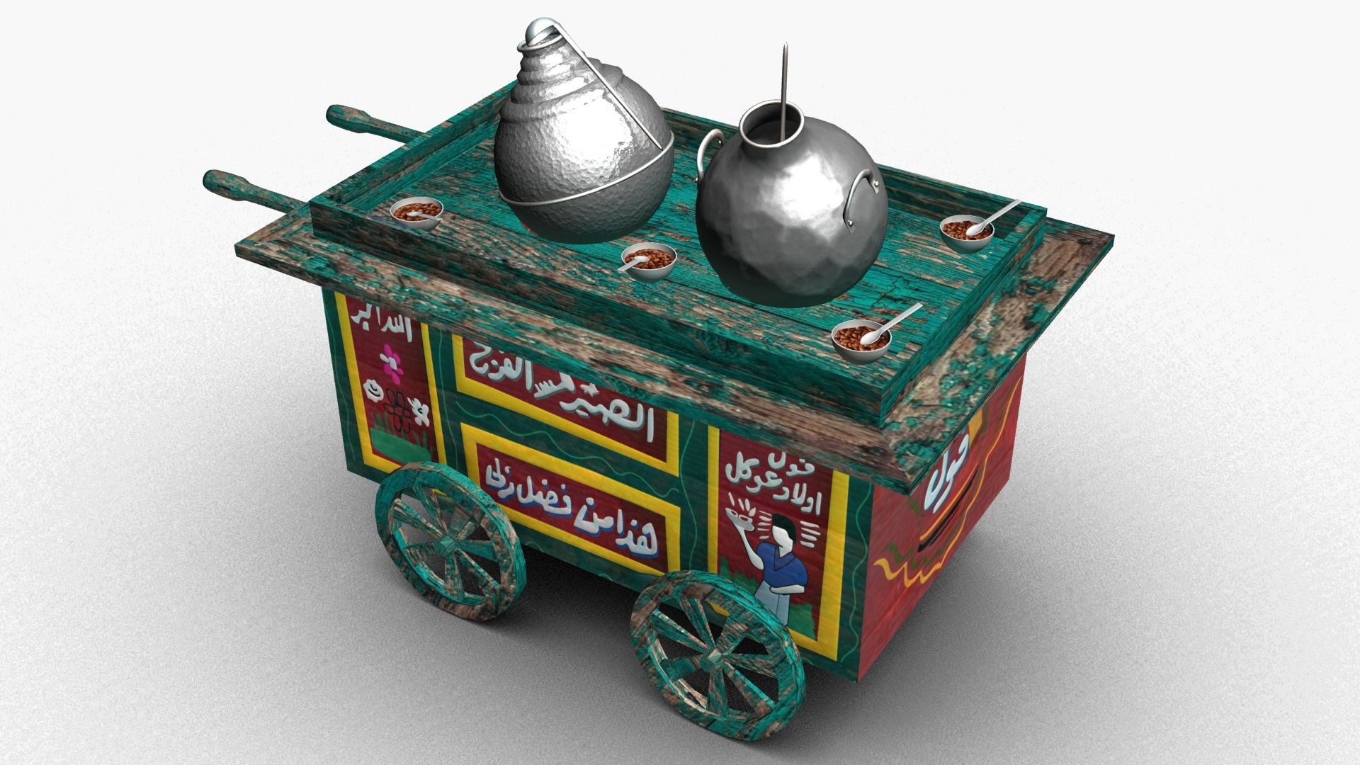 3D Model Broad Beans Cart - TurboSquid 1616708