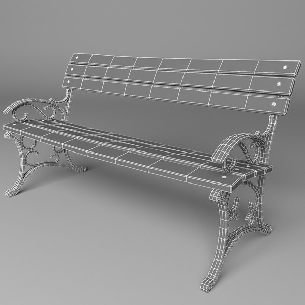 Bench model - TurboSquid 1514134